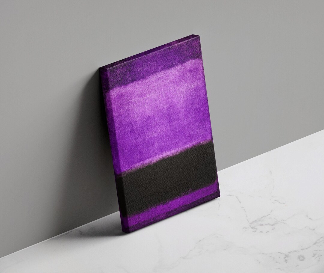 Mark Rothko Purple Black Canvas Wall Art Print Modern Office Decor ...