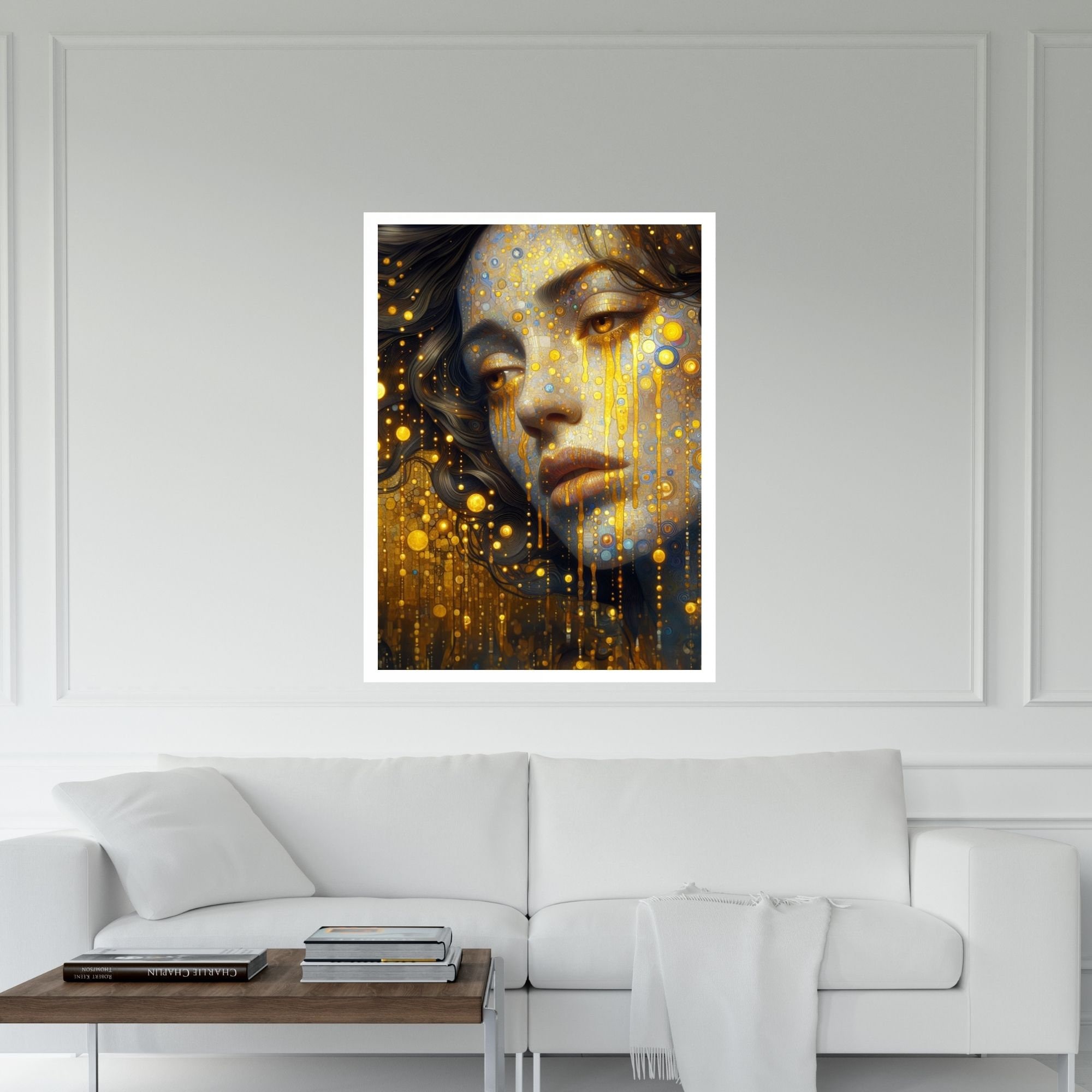 The Golden Tears Gustav Klimt Modern Abstract Reproduction Canvas Wall ...