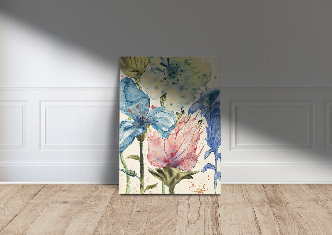 Salvador Dali Fleurs 1948 Canvas Wall Art Canvas , Surrealism Poster ...