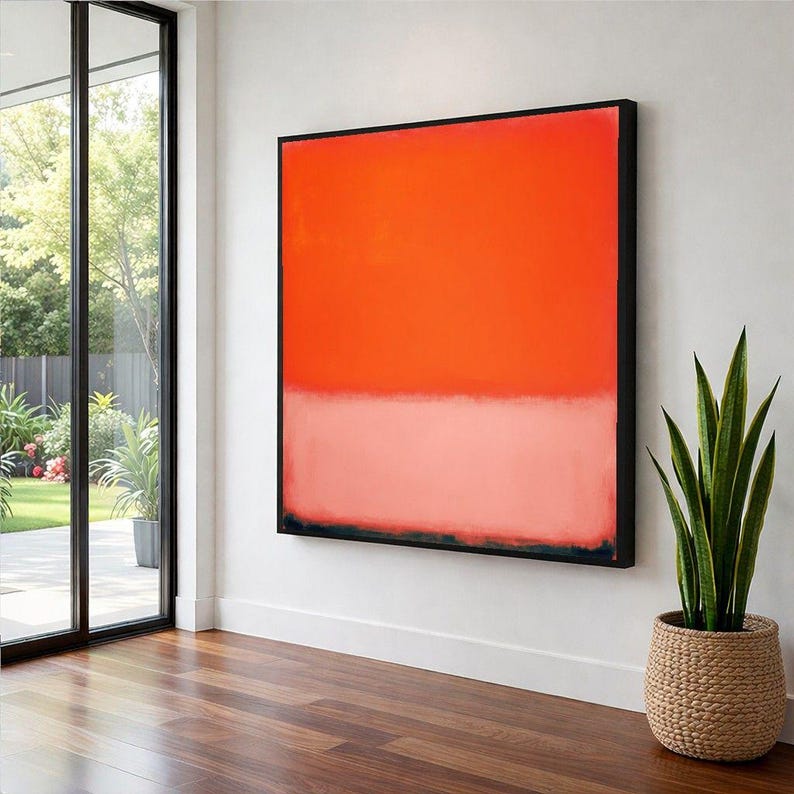 Mark Rothko Red Coral Canvas Art - Etsy UK