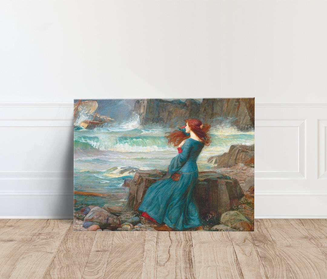 John William Waterhouse Miranda the Tempest 1916 Canvas Wall Art Poster ...