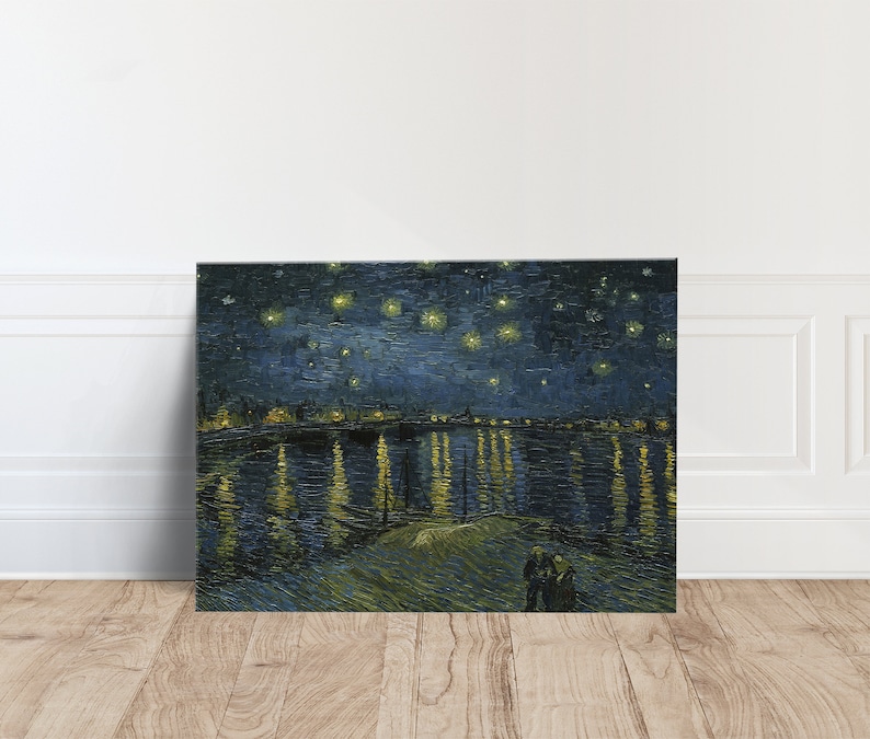 Vincent Van Gogh Starry Night Over the Rhône Giclee Print Reproduction ...