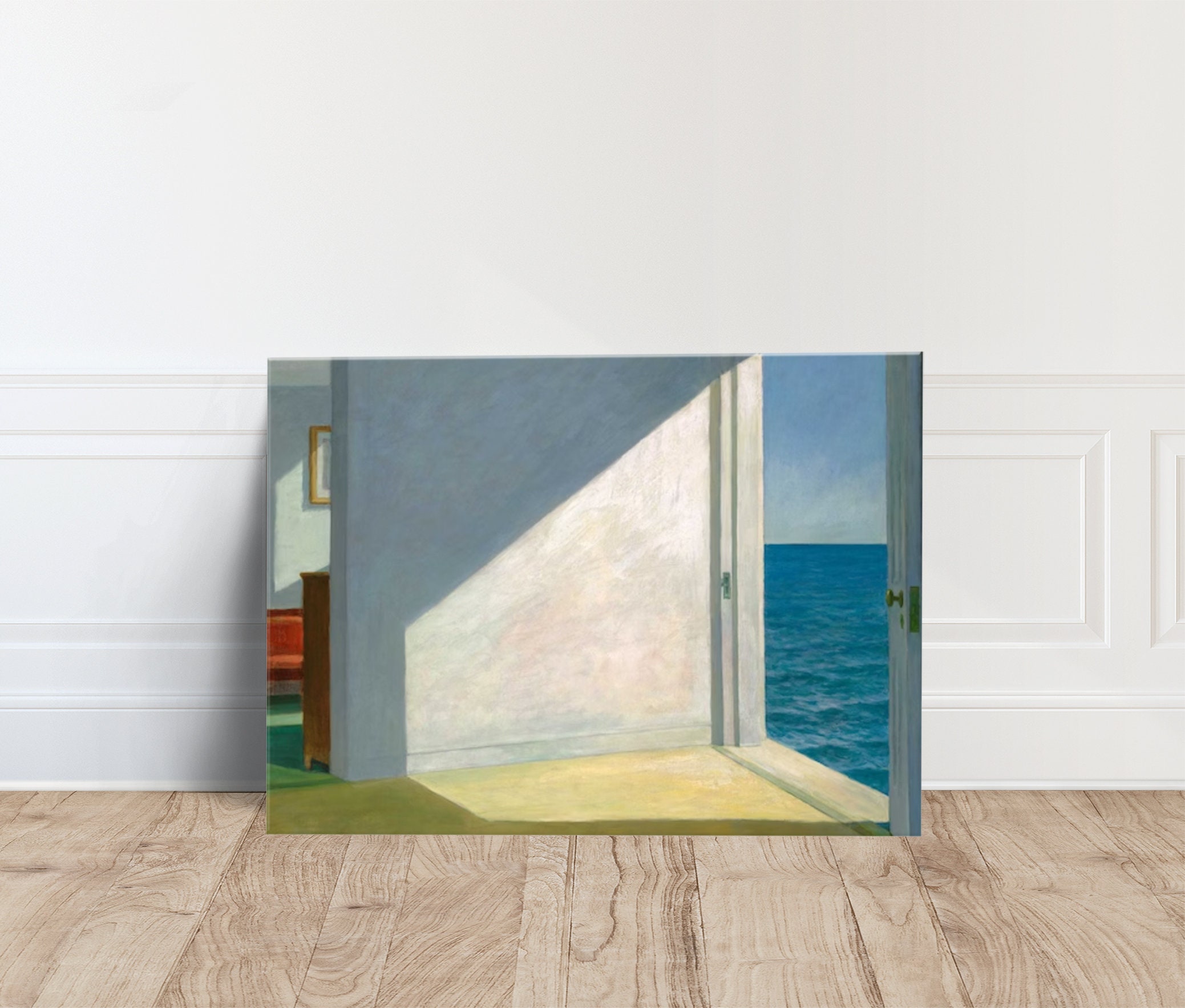 Edward Hopper Rooms by the Sea Canvas Print, Coastal Wall Art - Etsy