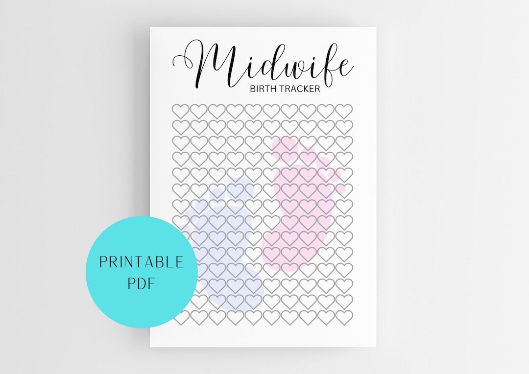 Midwife Birth Tracker - Student Midwife Gift - Track Count Babies ...