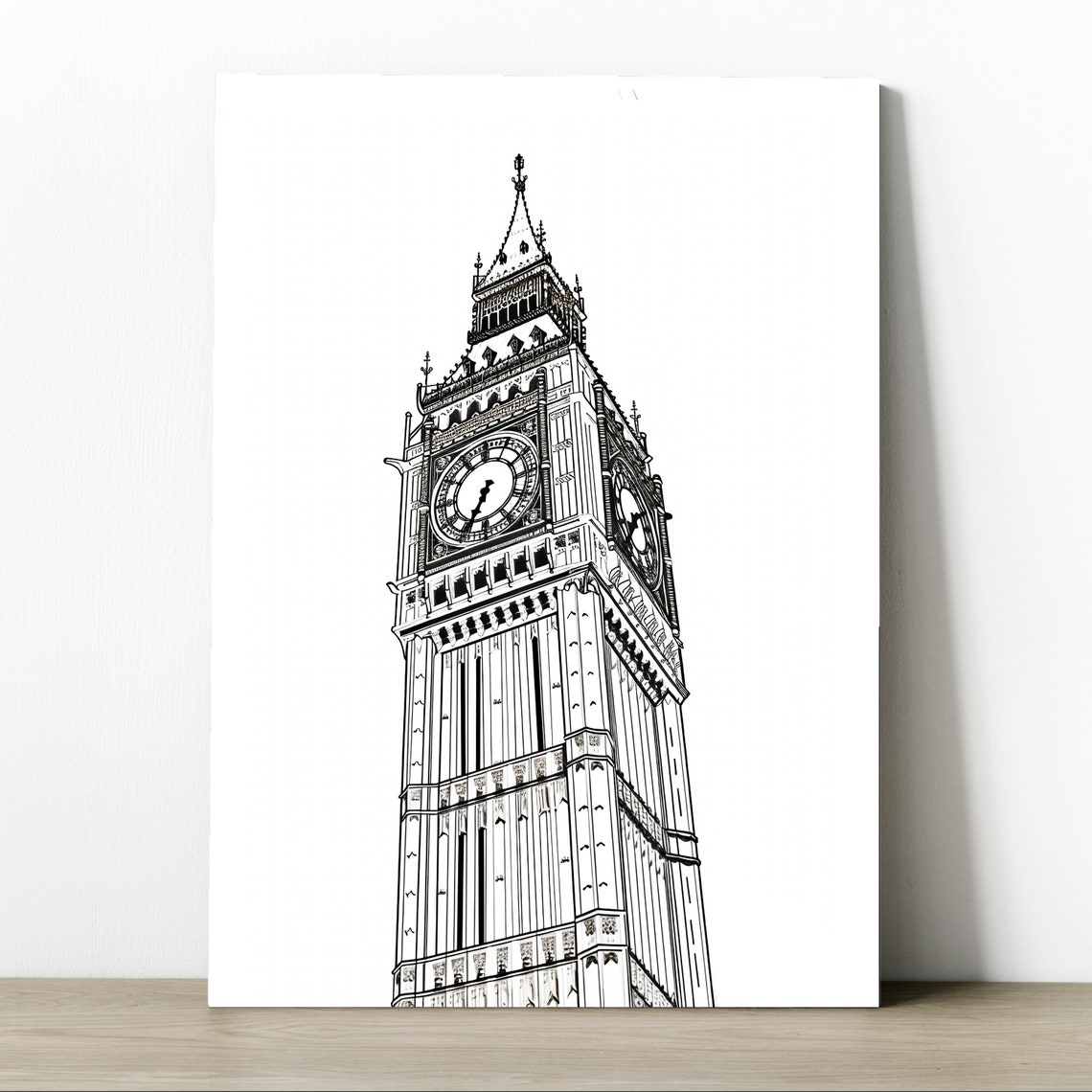 Boho Wall Line Art Print Set of 6 Landmark Architecture for Decor ...