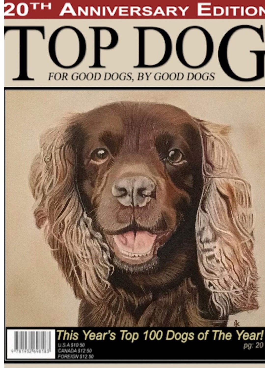 Cocker Spaniel Birthday Card, Custom Pet Portrait Cards, Dog Greeting ...