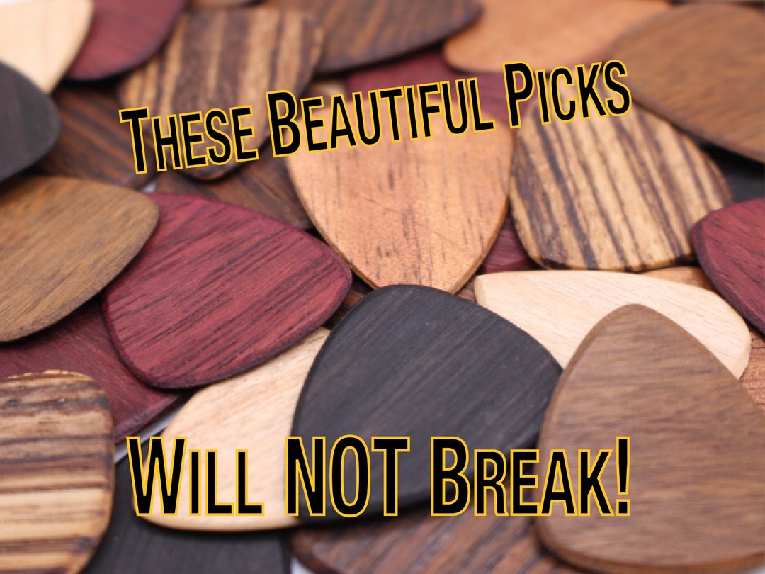 Wooden Guitar Pick Riftsong Durable Wood Pick Thin Wood Acoustic ...