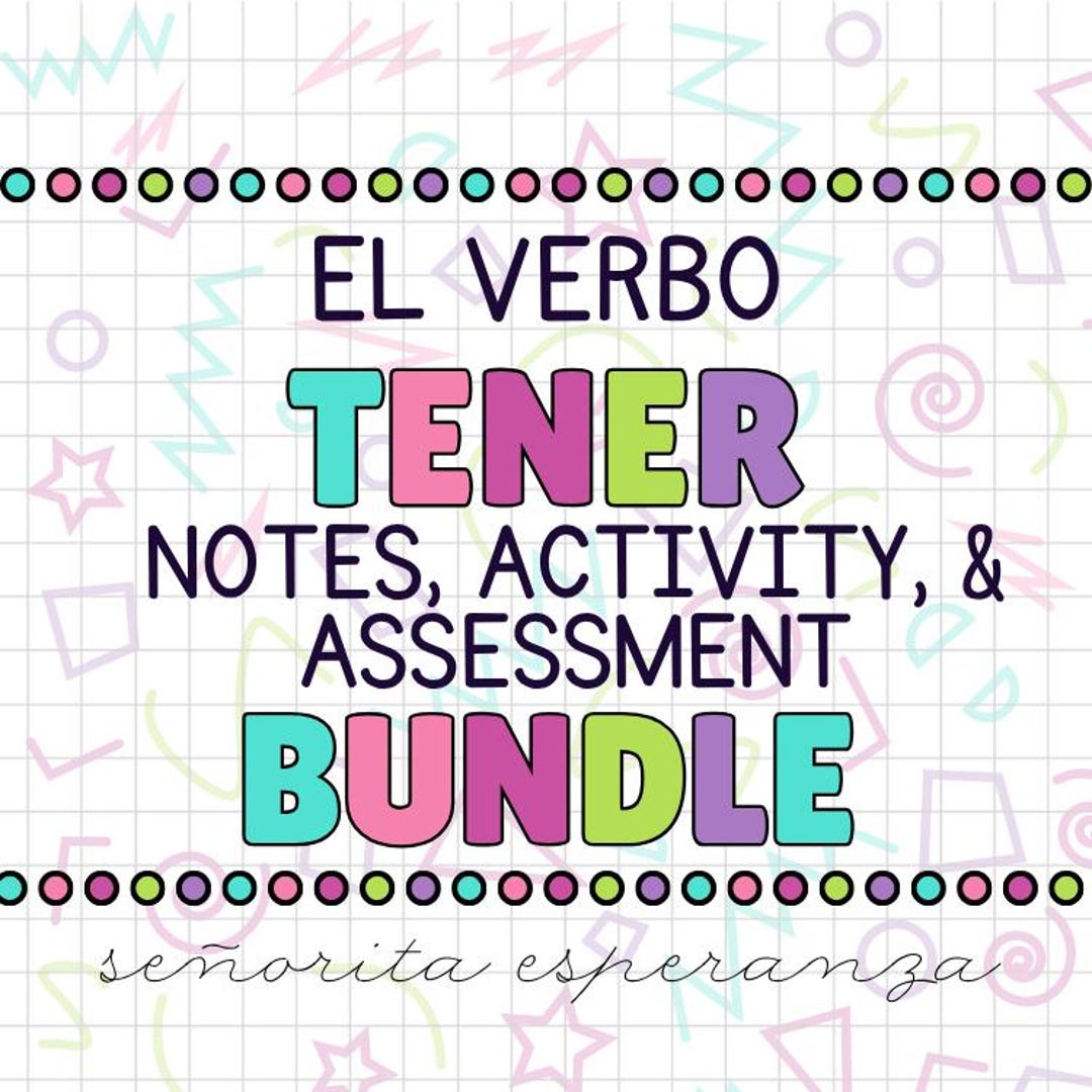 Spanish Verb Tener Lesson Bundle: Homeschool & Tutor Kit (PDF) - Etsy