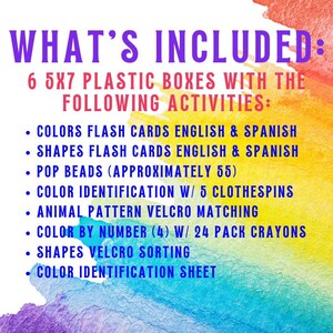 Preschool Spanish English Learning Color Activity, Montessori Learning ...