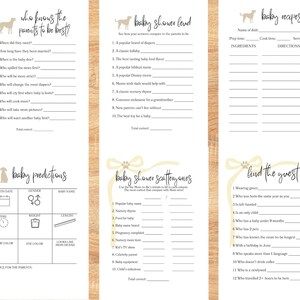 Dog Baby Shower Game, Puppy Couples Shower Sign, Gender Neutral Dog ...