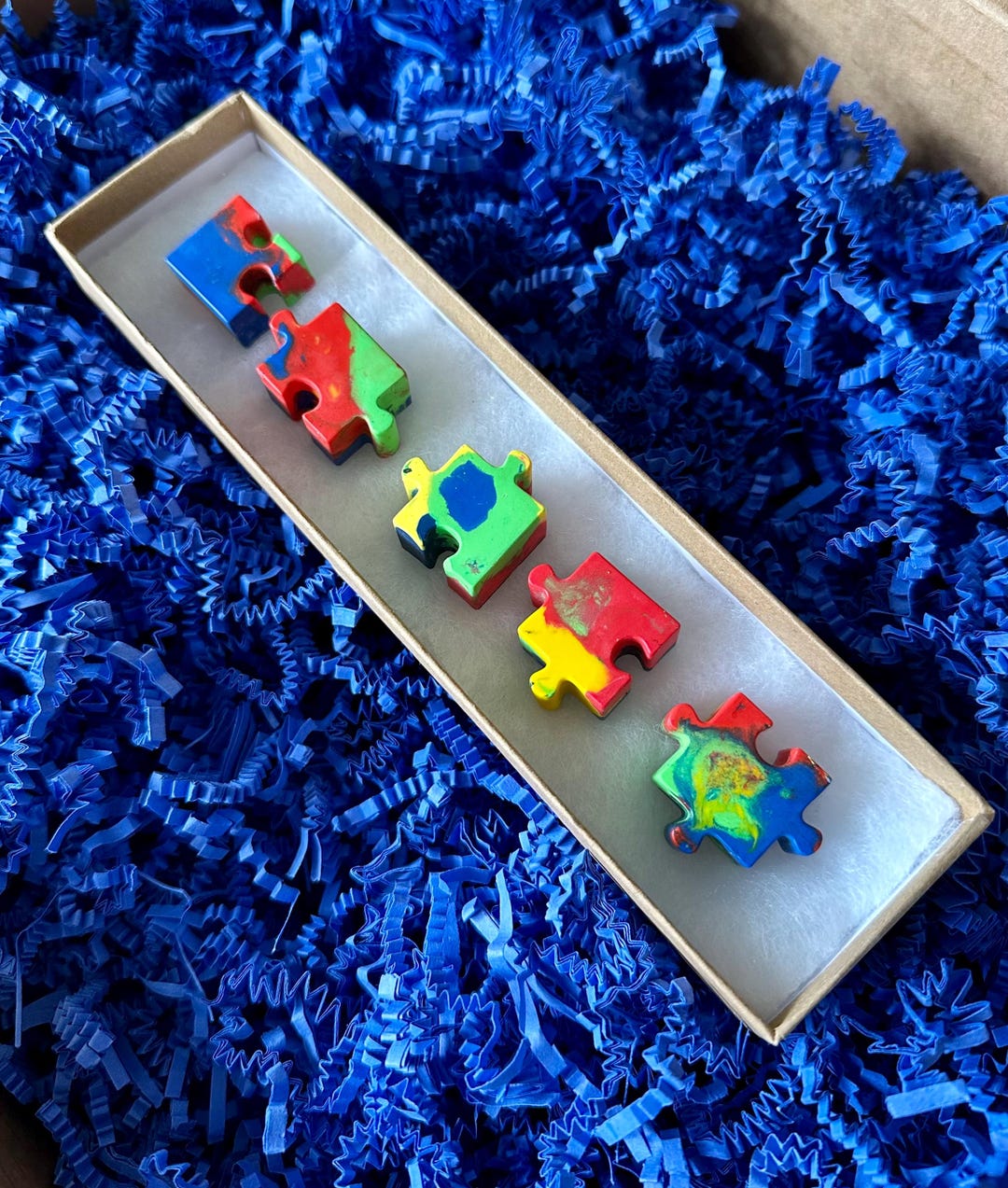 Autism Awareness Puzzle Crayons: Autism Awareness Day Gift, Special ...