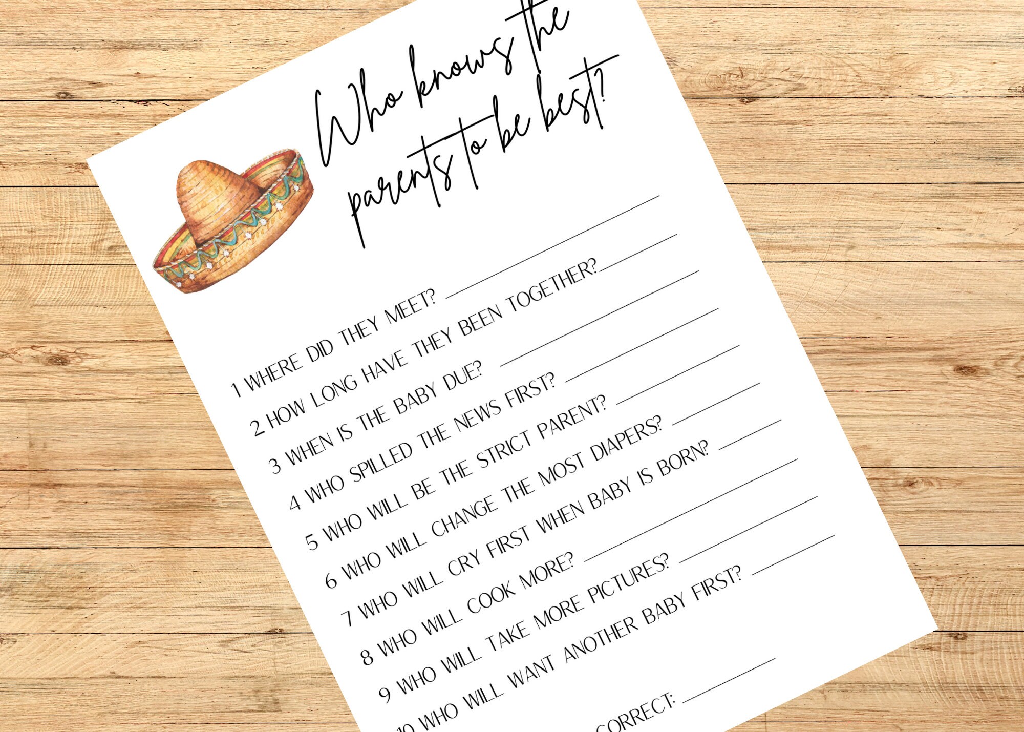 Taco Bout A Baby Shower Games Printable, Fiesta Baby Shower Sign ...