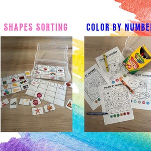 Preschool Spanish English Learning Color Activity, Montessori Learning ...