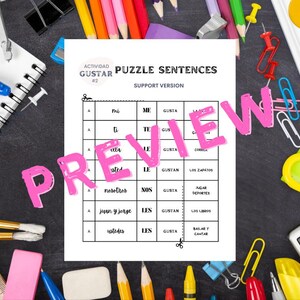 Spanish Gustar Lesson Bundle, Gustar Homeschool Spanish Activity, Verb ...