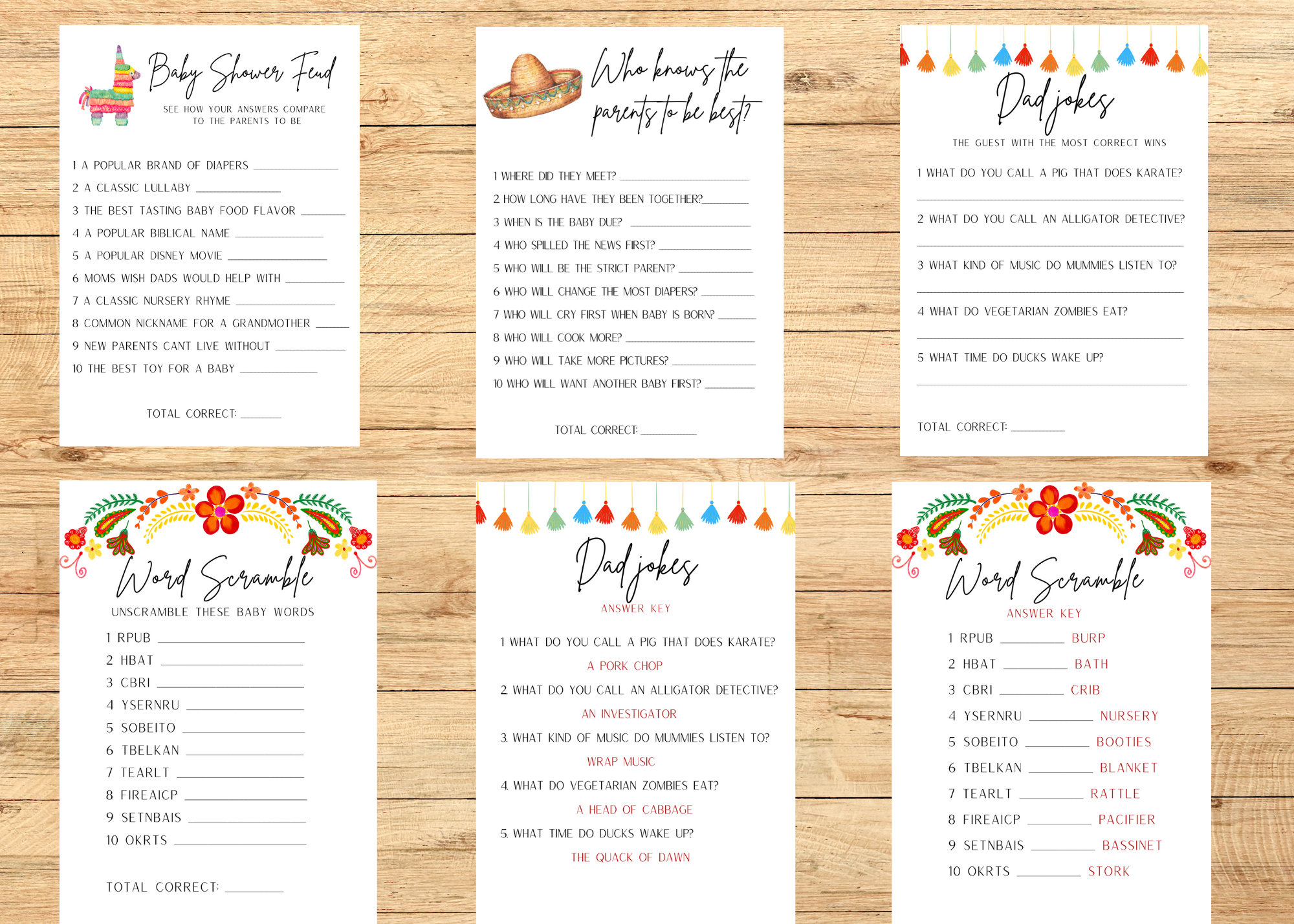 Taco Bout A Baby Shower Games Printable, Fiesta Baby Shower Sign ...