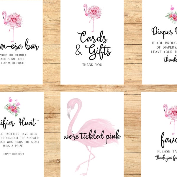 Flamingo Baby Shower - Etsy