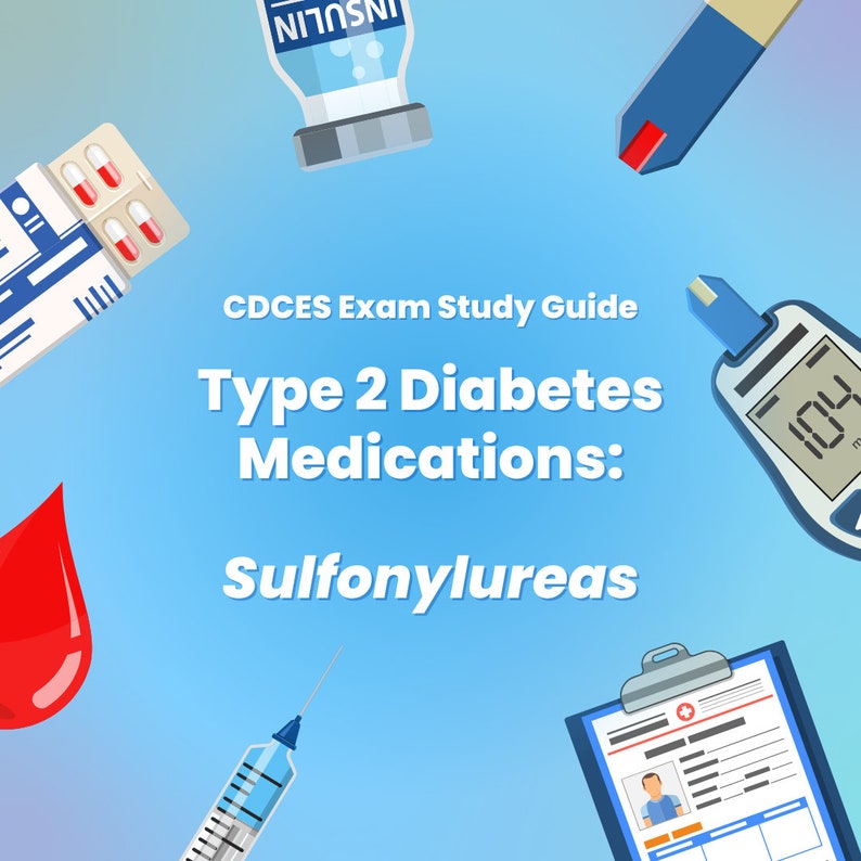 Type 2 Diabetes Medications - Sulfonylureas - Etsy