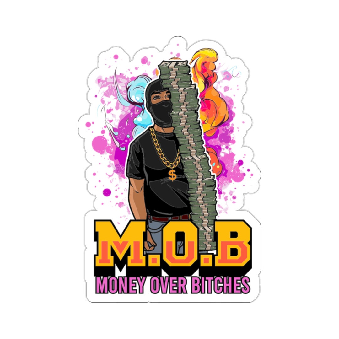 Money Over Bitches Stickers Money Bag Hustler Stickers Perfect Gift for ...