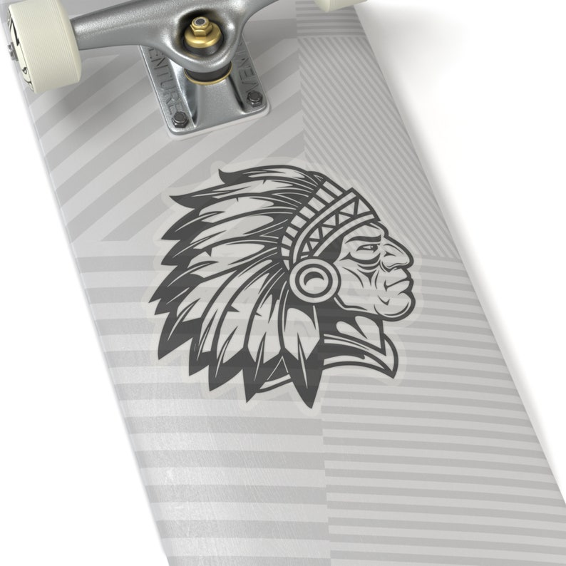 Cherokee Chief Man Stickers Transparent Sticker Warrior Indian - Etsy