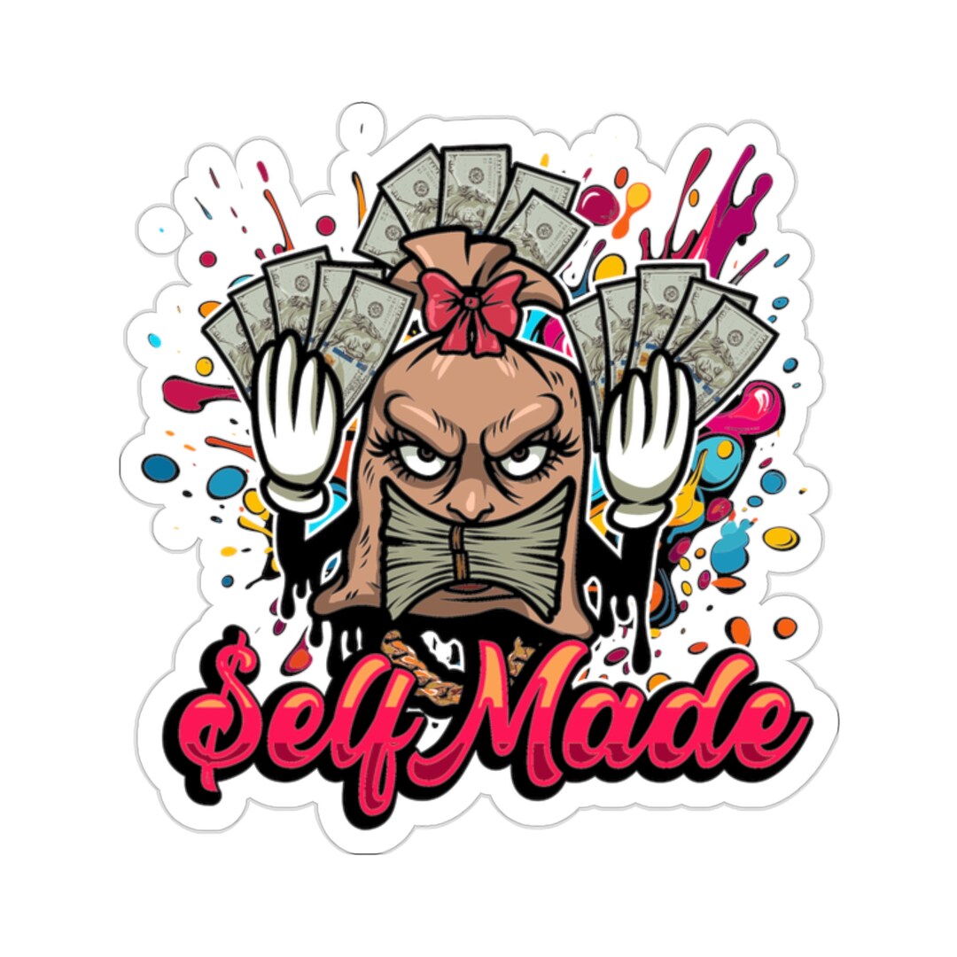 Self-made Stickers Money Bag Hustler Cute Stickers Perfect Gift for Her ...