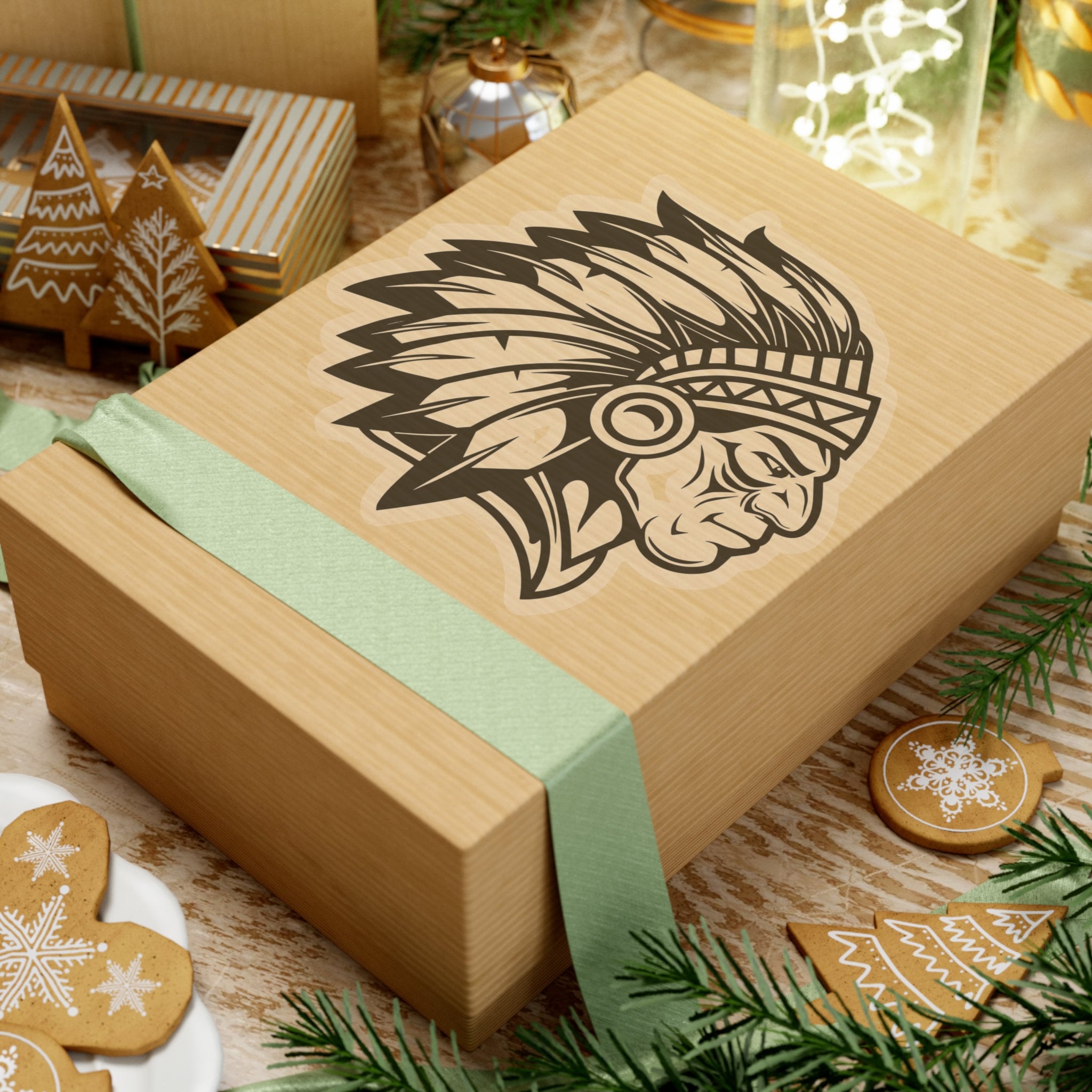 Cherokee Chief Man Stickers Transparent Sticker Warrior Indian - Etsy