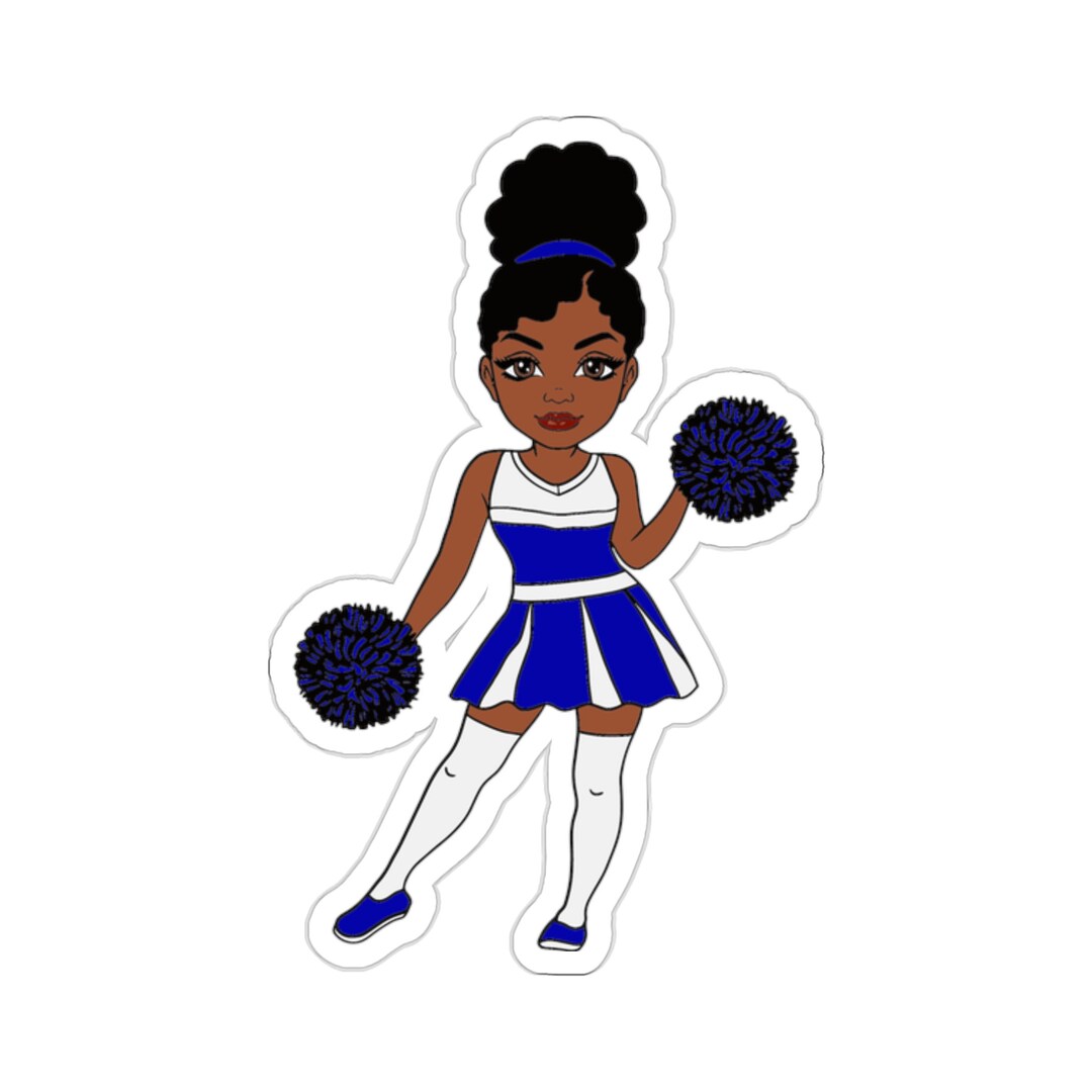 Cheerleader Melanin Girl Sticker Leader Dancer School Stickers Perfect ...