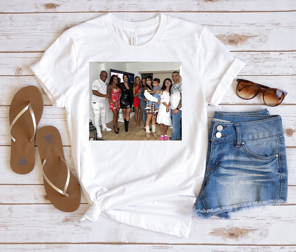 Custom Photo T-shirt Cute Custom Shirt Family Picture Birthday Photo ...