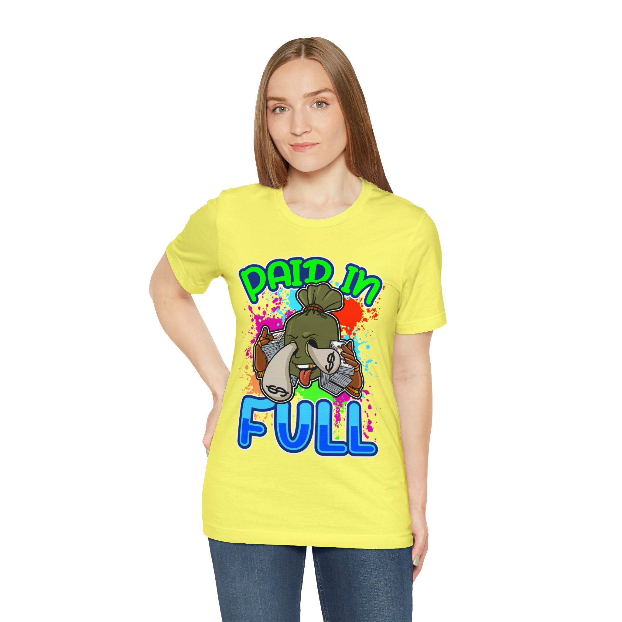 Paid in Full T-shirt Unisex Outfit Hustle Hustler Money Bag - Etsy