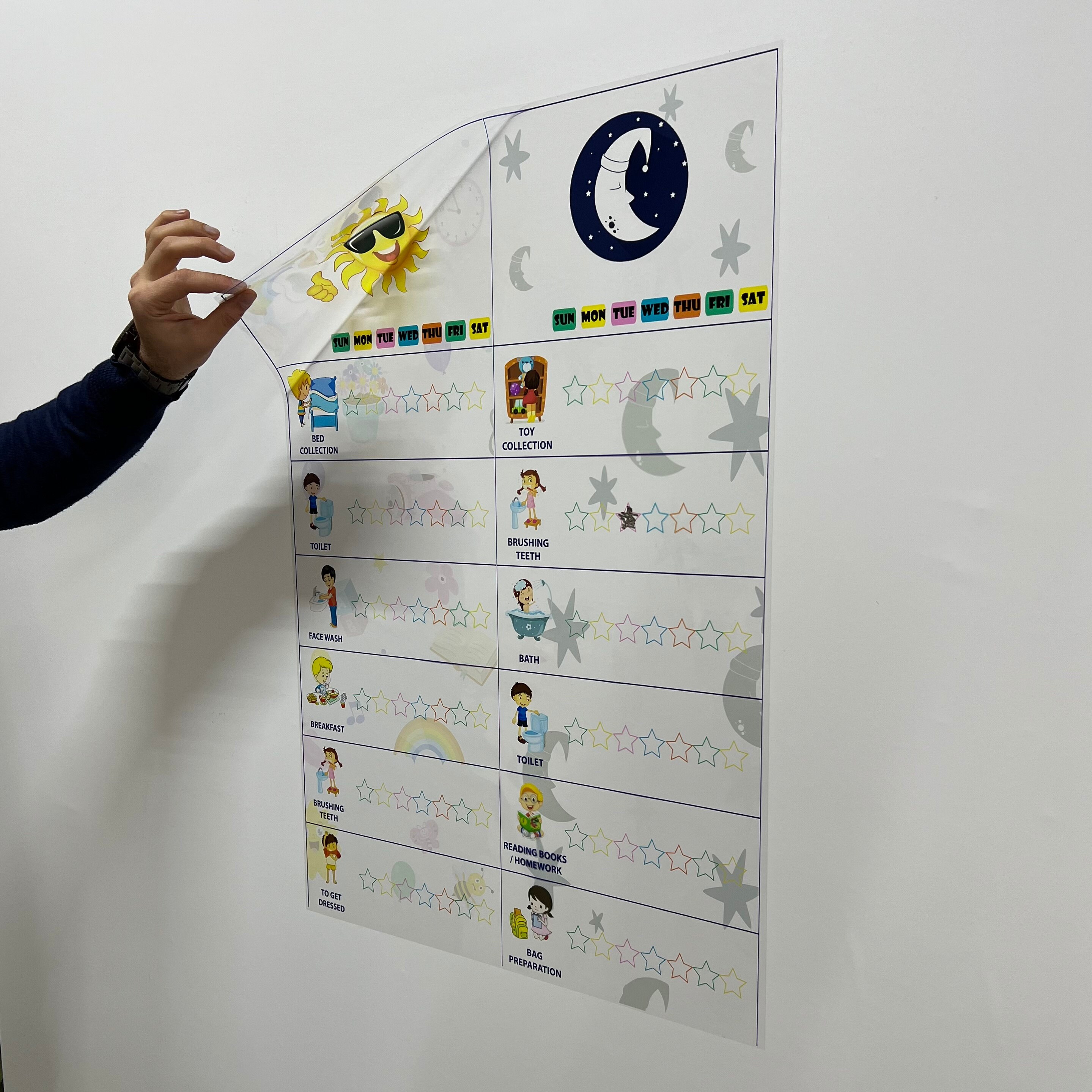 Dry Erase Behavior Responsibility Chart for Children-1 Editable Chore ...