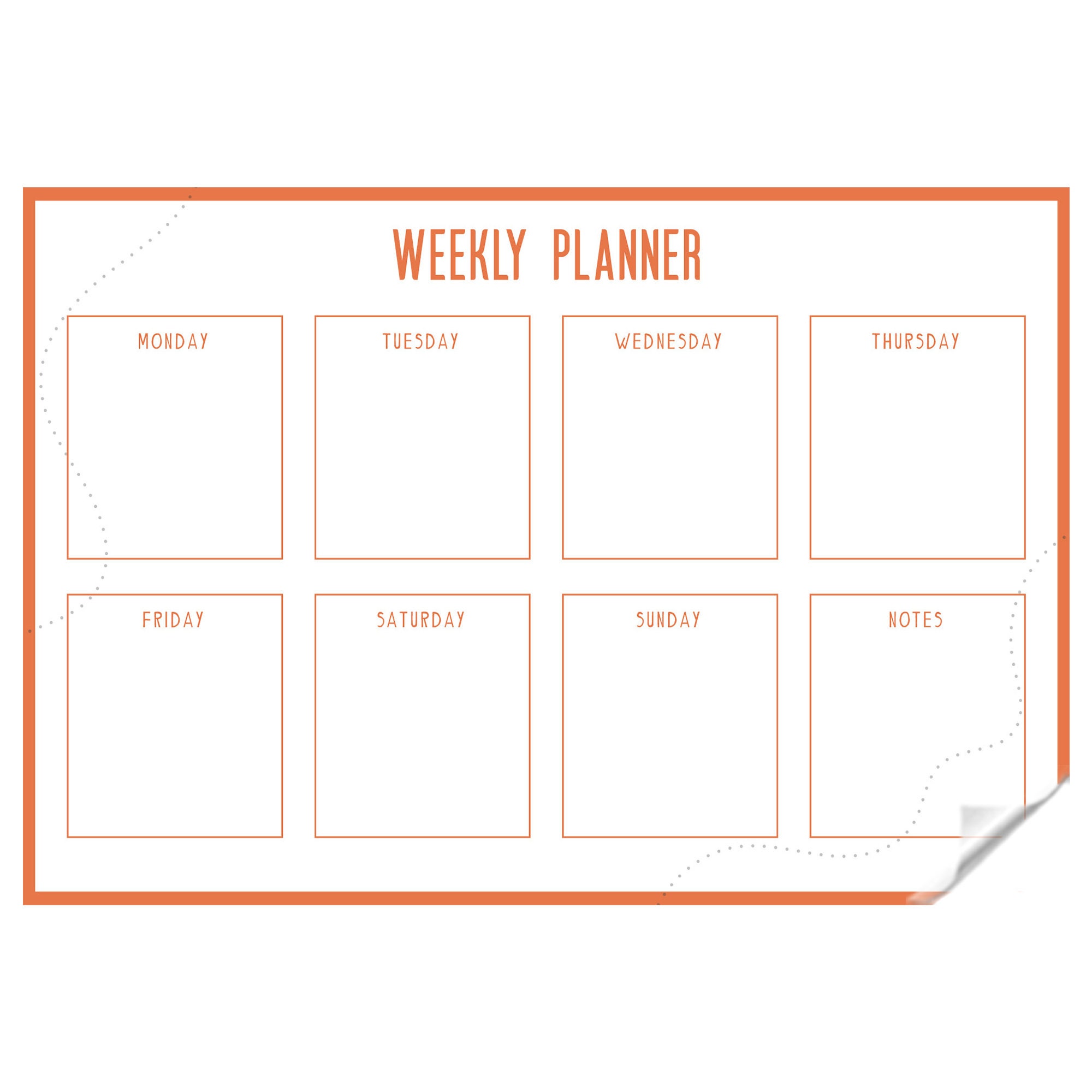 Dry Erase 2024 - 2025 Weekly Planner Organizer Model-8 Plan Your Day ...