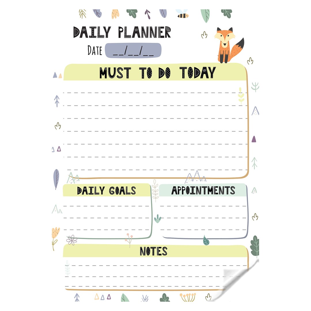 Dry Erase 2024 - 2025 Daily Planner Organizer Model-15 Plan Your Day ...