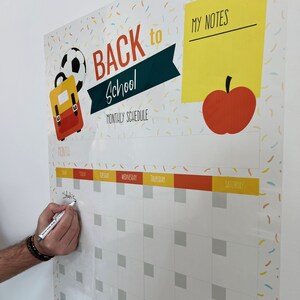 Dry Erase Back to School Planner Plan Your Day and Week Easily With ...