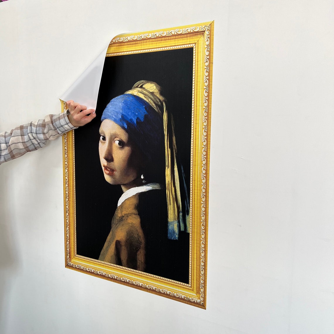 Johannes Vermeer Girl With a Pearl Earring Painting Reusable Wall Art ...