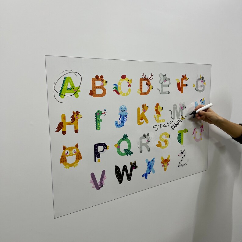 Dry Erase English Alphabet Model-1 Alphabet Chart for Kindergartener ...