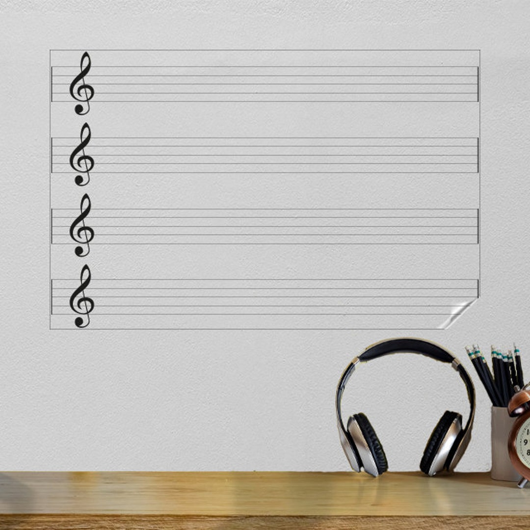 Dry Erase Treble Clef Music Board Sheet Music Treble Alto - Etsy