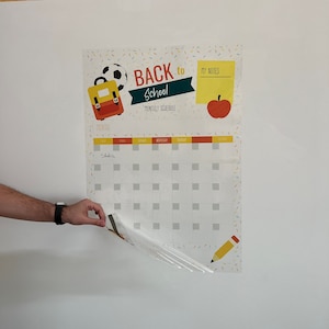 Dry Erase Back to School Planner Plan Your Day and Week Easily With ...