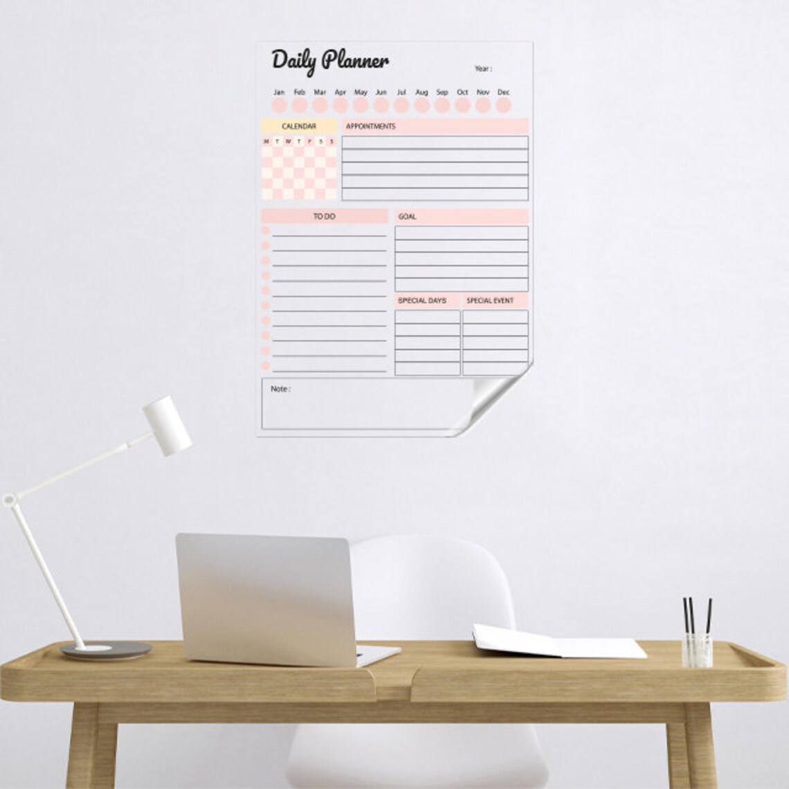 Dry Erase 2024 - 2025 Daily Planner Organizer Model-1 Plan Your Day and ...