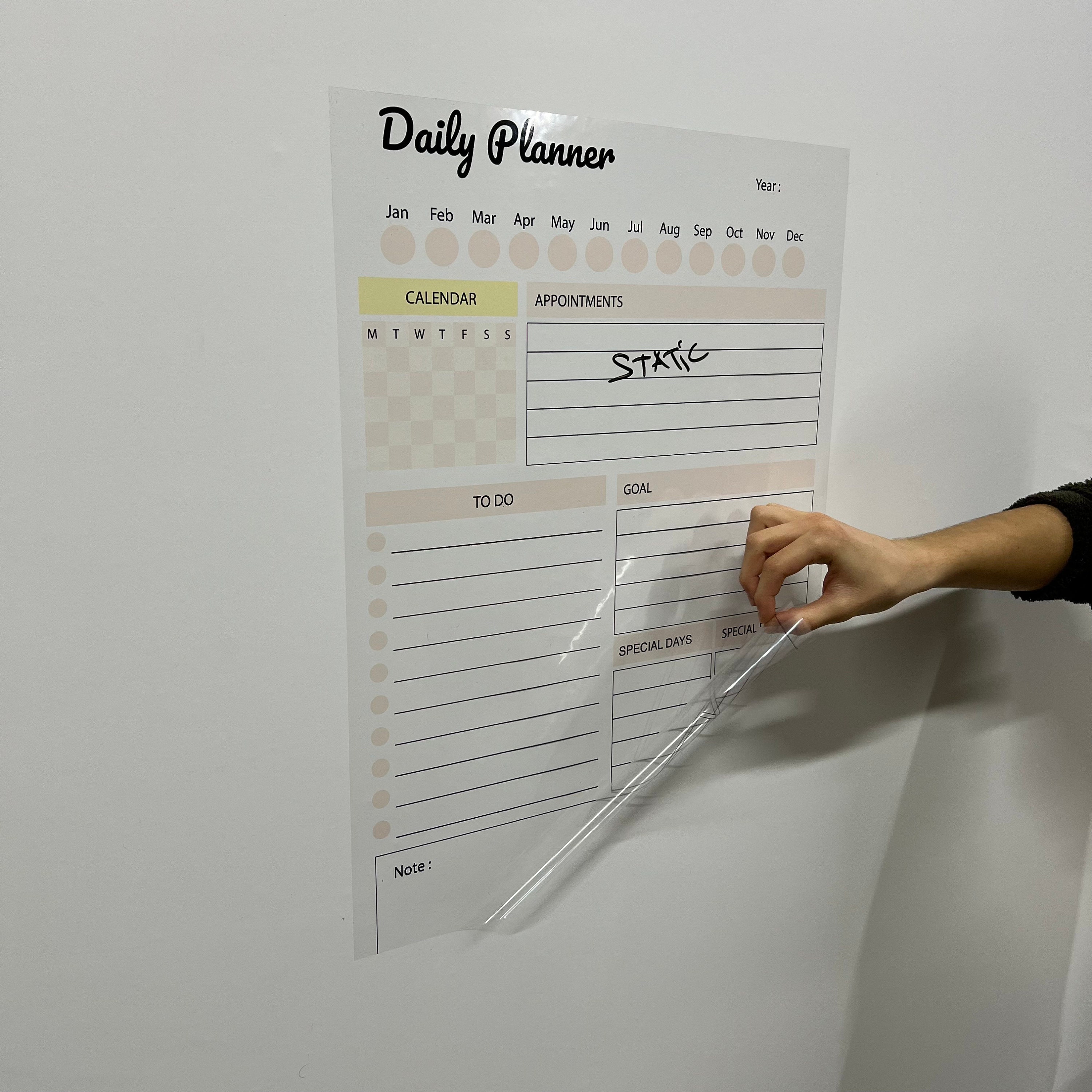 Dry Erase 2024 - 2025 Daily Planner Organizer Model-1 Plan Your Day and ...