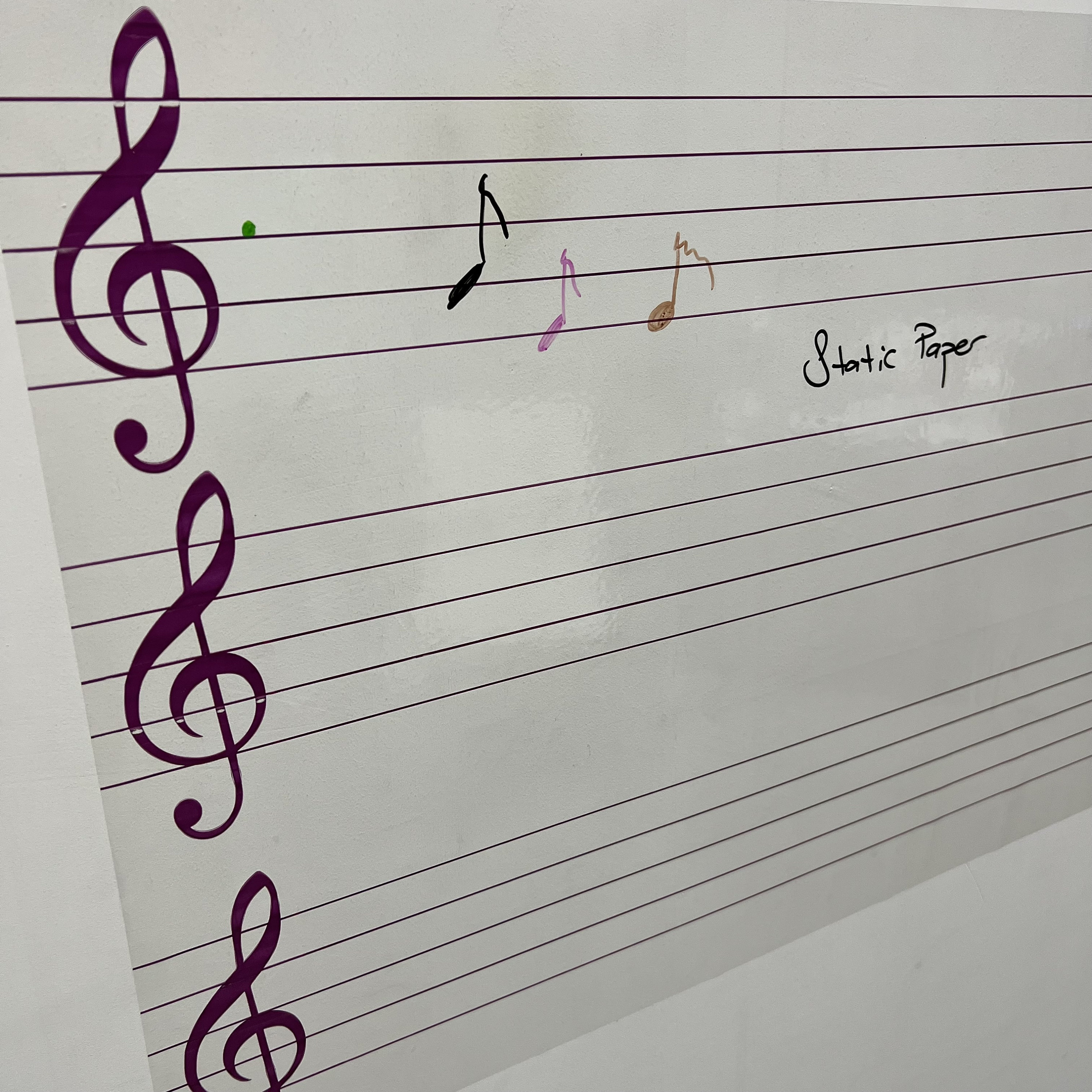 Dry Erase Treble Clef Music Board Sheet Music, Treble Alto Bass Clef ...