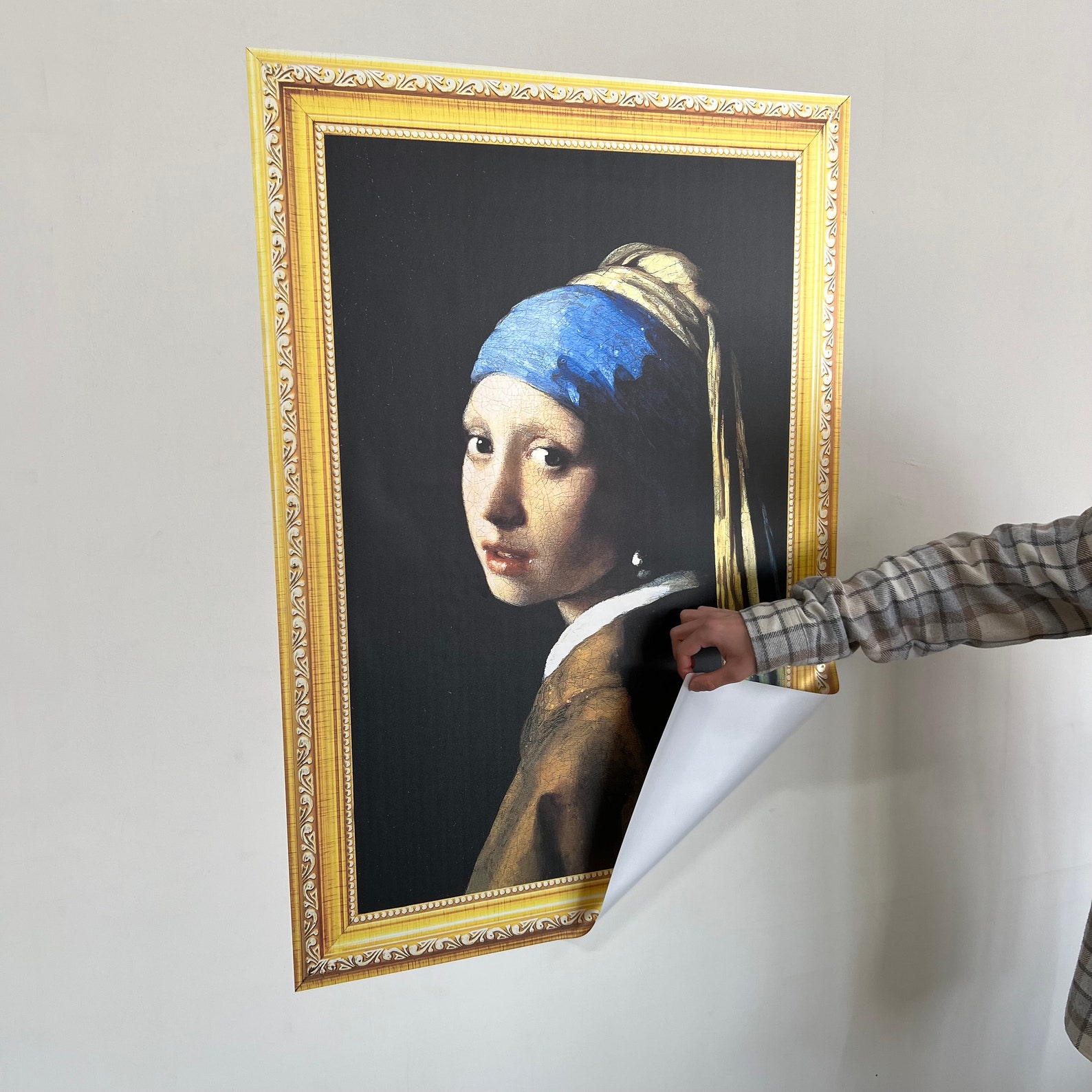 Johannes Vermeer Girl With a Pearl Earring Painting Reusable Wall Art ...