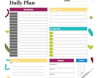 Dry Erase Lesson Planner for Students Kids Daily Planner Plan Your Day ...