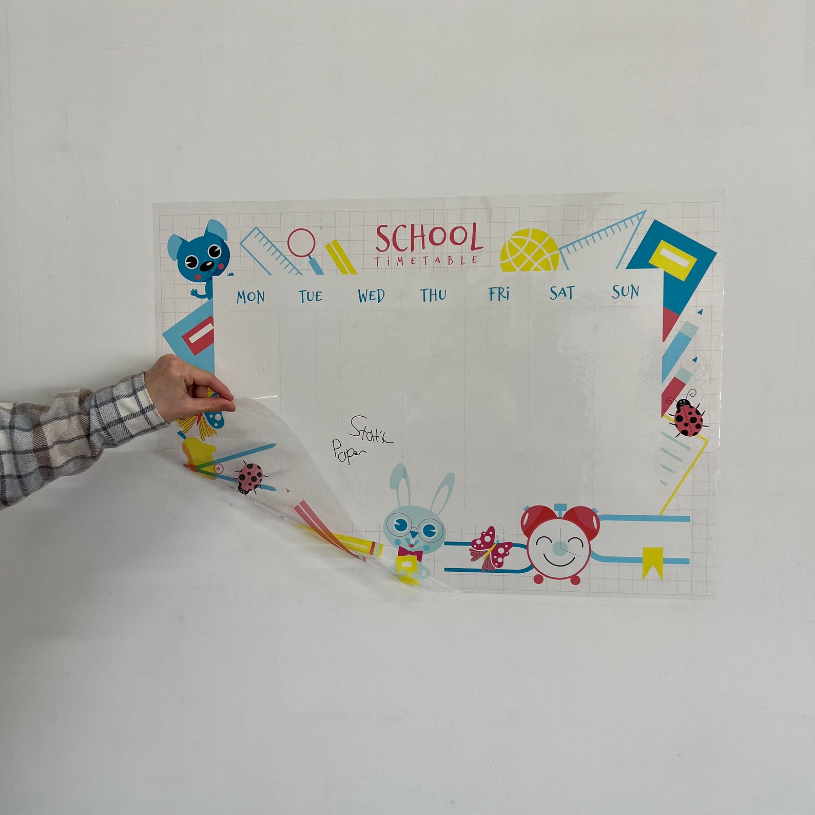 Dry Erase Lesson Planner for Students Kids Daily Planner Plan Your Day ...