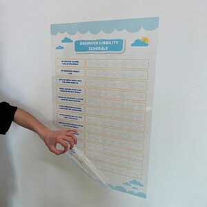 Dry Erase Behavior Responsibility Chart for Children-4 Editable Chore ...
