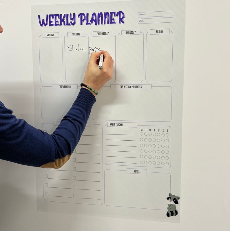 Dry Erase 2024 - 2025 Weekly Planner Organizer Model-4 Plan Your Day ...