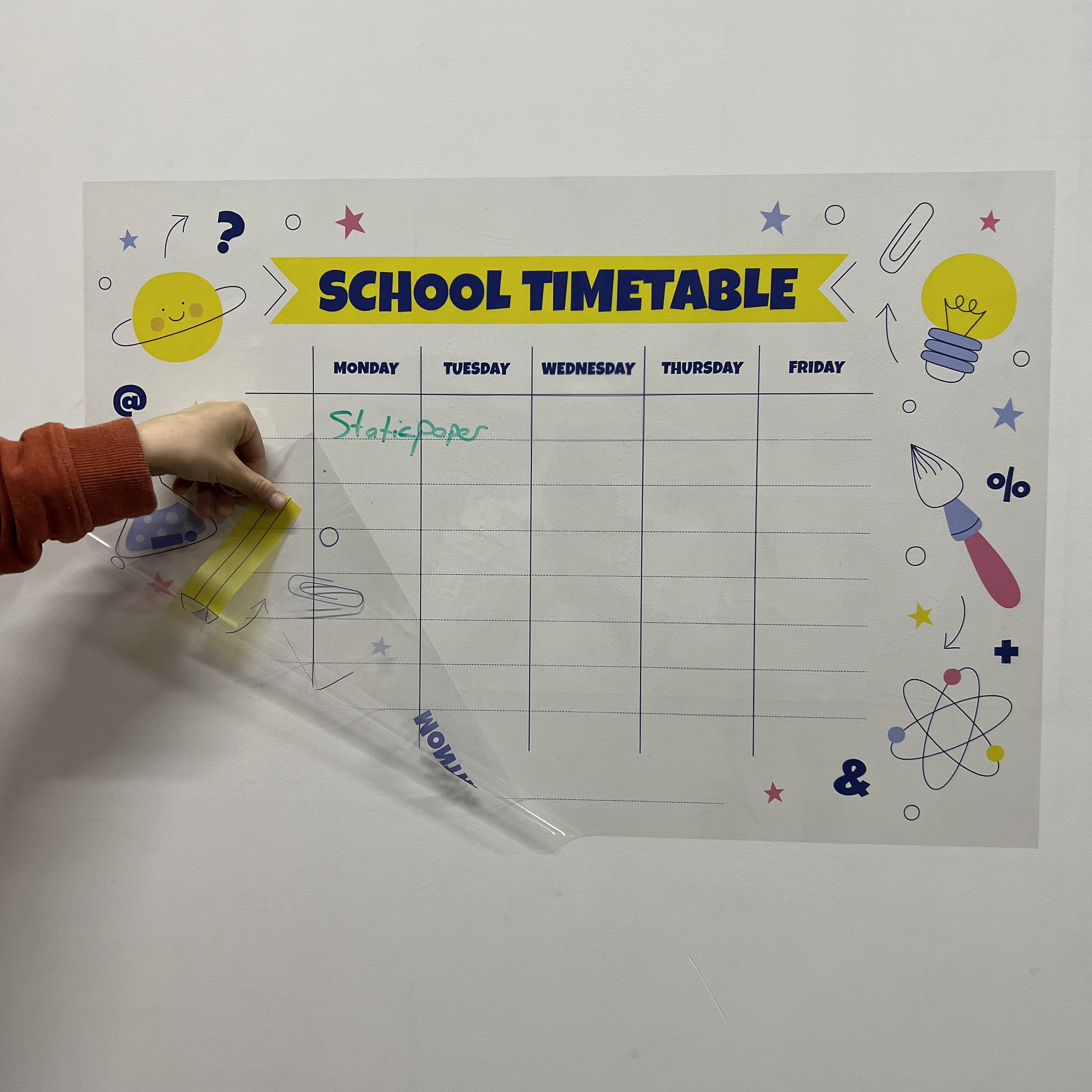 Dry Erase for Students School Timetable Planner Model-1 Plan Your Day ...