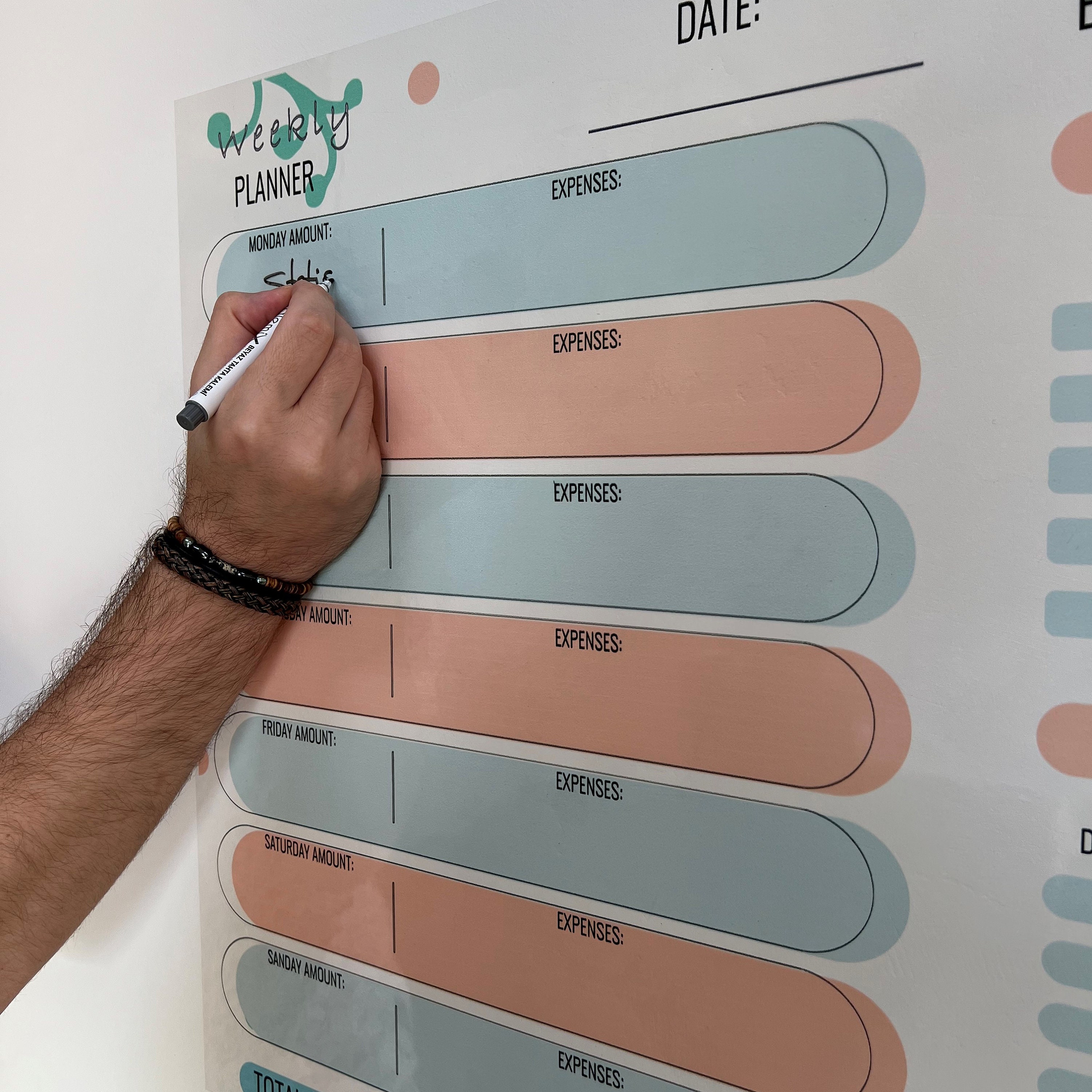 Dry Erase 2024 - 2025 Weekly Planner Organizer Model-10 Plan Your Day ...