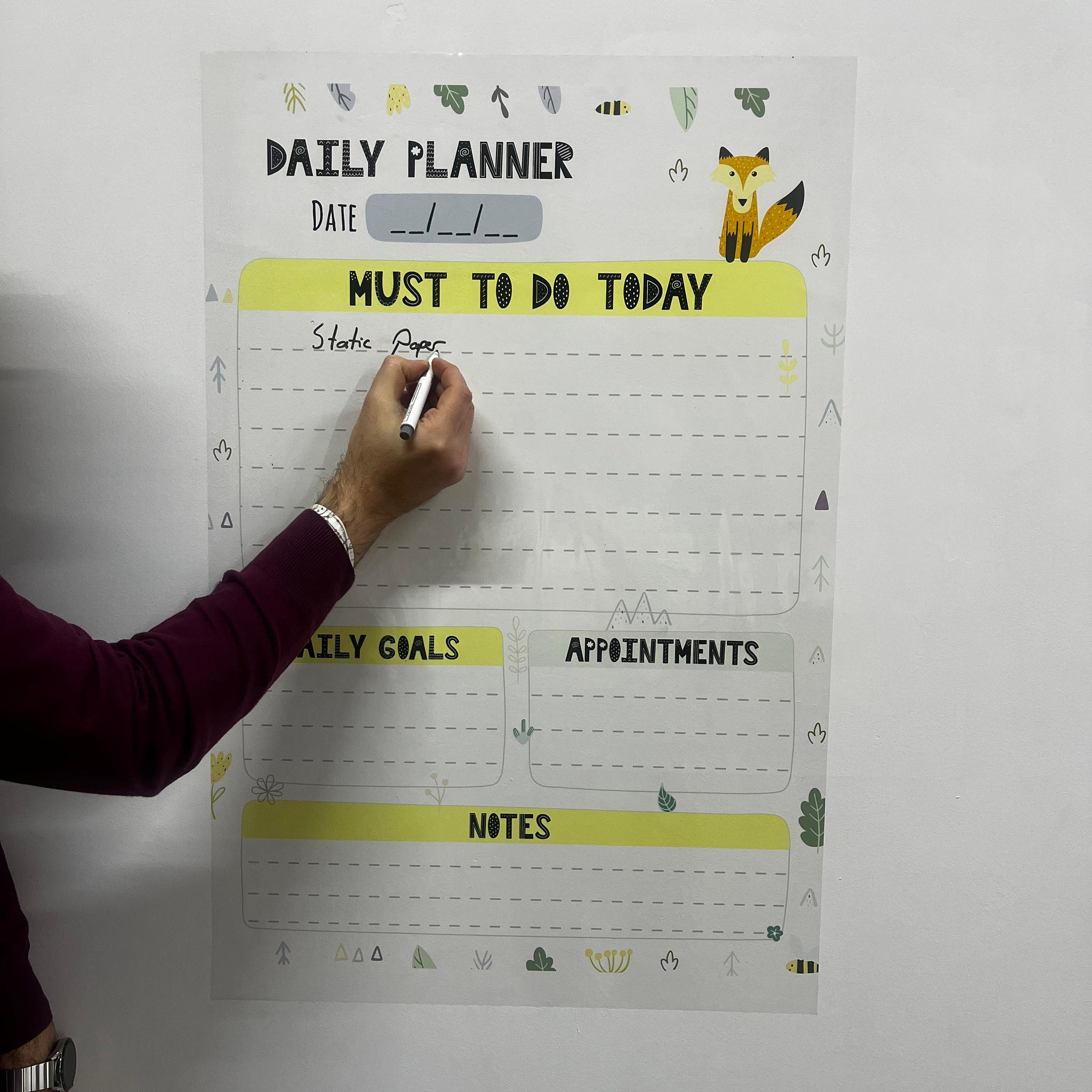 Dry Erase 2024 - 2025 Daily Planner Organizer Model-15 Plan Your Day ...