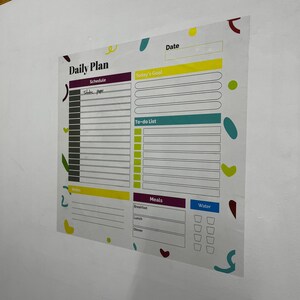Dry Erase 2024 - 2025 Daily Planner Organizer Model-5 Plan Your Day and ...