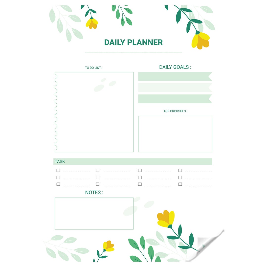 Dry Erase 2024 - 2025 Daily Planner Organizer Model-13 Plan Your Day ...