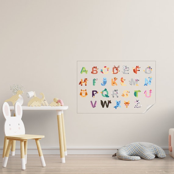 Dry Wall Alphabet Poster